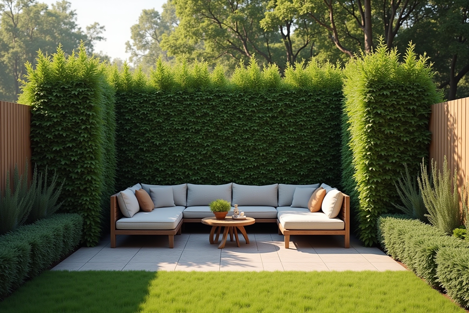 Wunderschöne Privatbereich Abschirmen Sichtschutz Garten Ideen Bilder